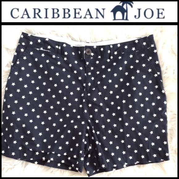 Caribbean Joe | Shorts | Caribbean Joe Patriotic Stars Twill Shorts ...
